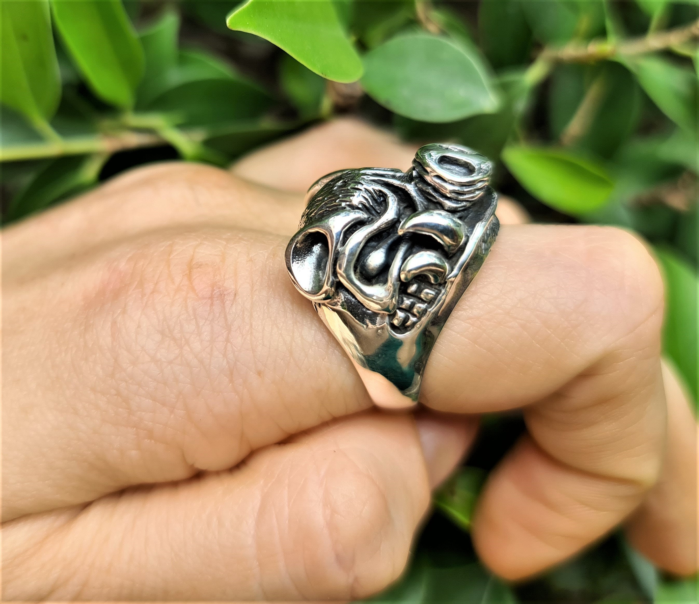 Wild Boar Ring STERLING SILVER 925 Wild Hog Animal Hogs Tusk | Etsy