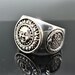 Sun God Ring STERLING SILVER 925 Ouroboros Vegvisir Runic Compass ...