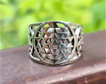 Energy Vibration Frequency Ring Sterling Silver Spiritual - Etsy