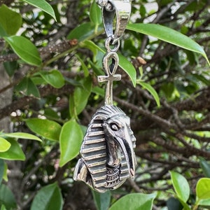 Great THOTH God Pendant STERLING SILVER 925 Ancient Egyptian God of the ...