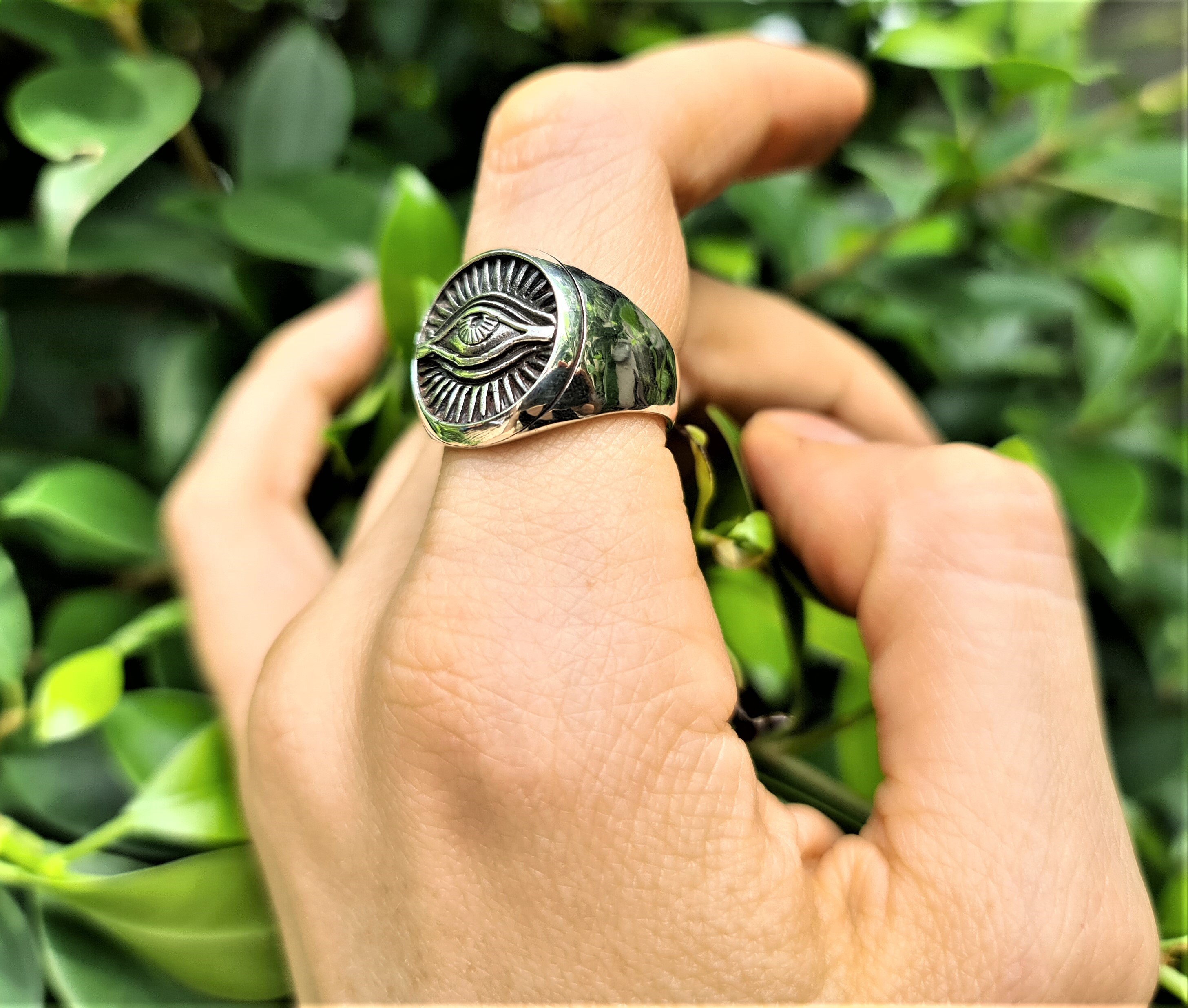 All Seeing Eye Ring STERLING SILVER 925 Eye of Providence | Etsy