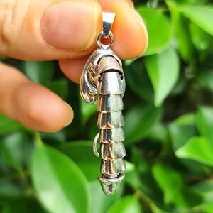 Penis Pendant Sterling Silver 925 Erotic Erectable Phallus Unisex ...