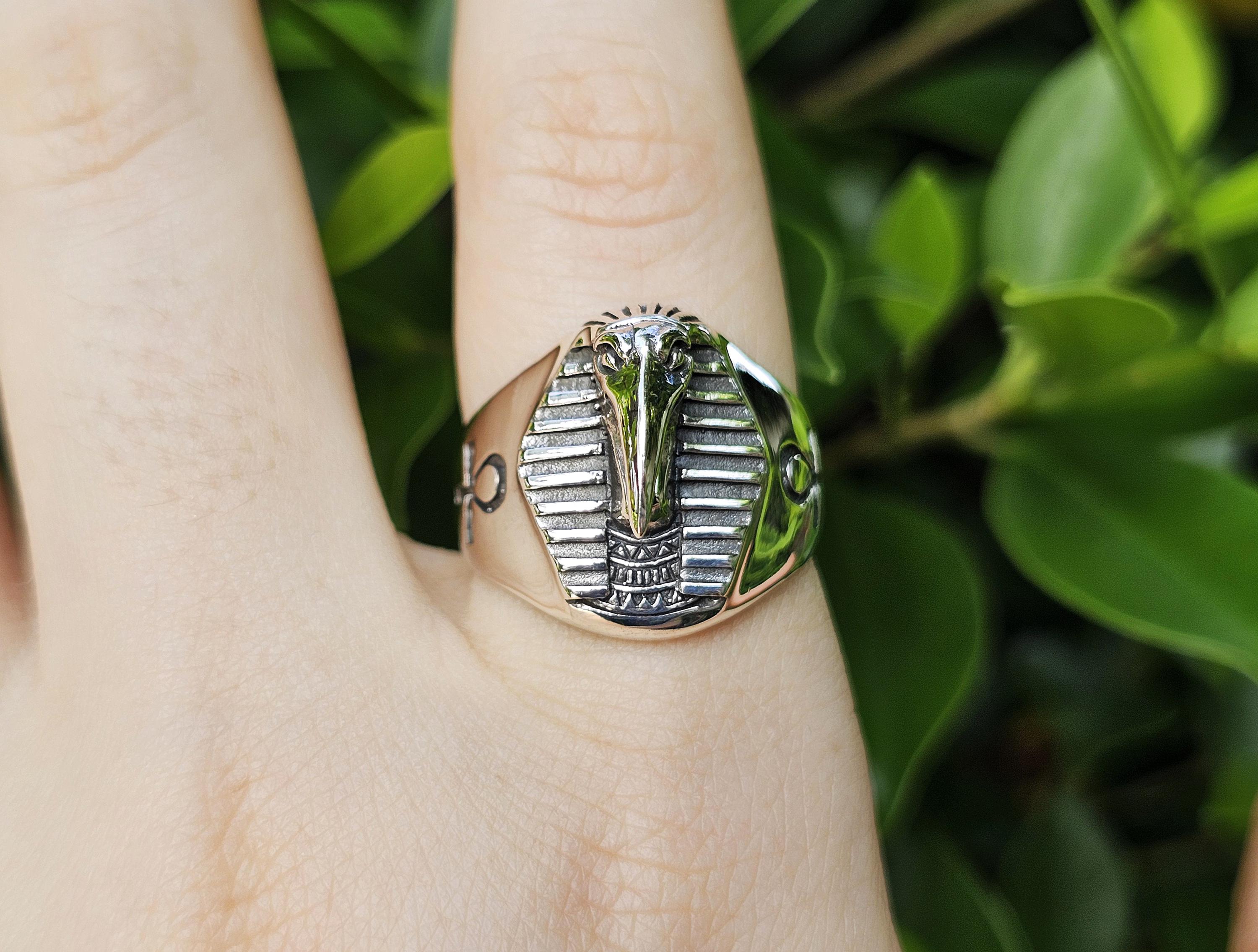 Great THOTH God Ring STERLING SILVER 925 Ancient Egyptian Deity of the ...