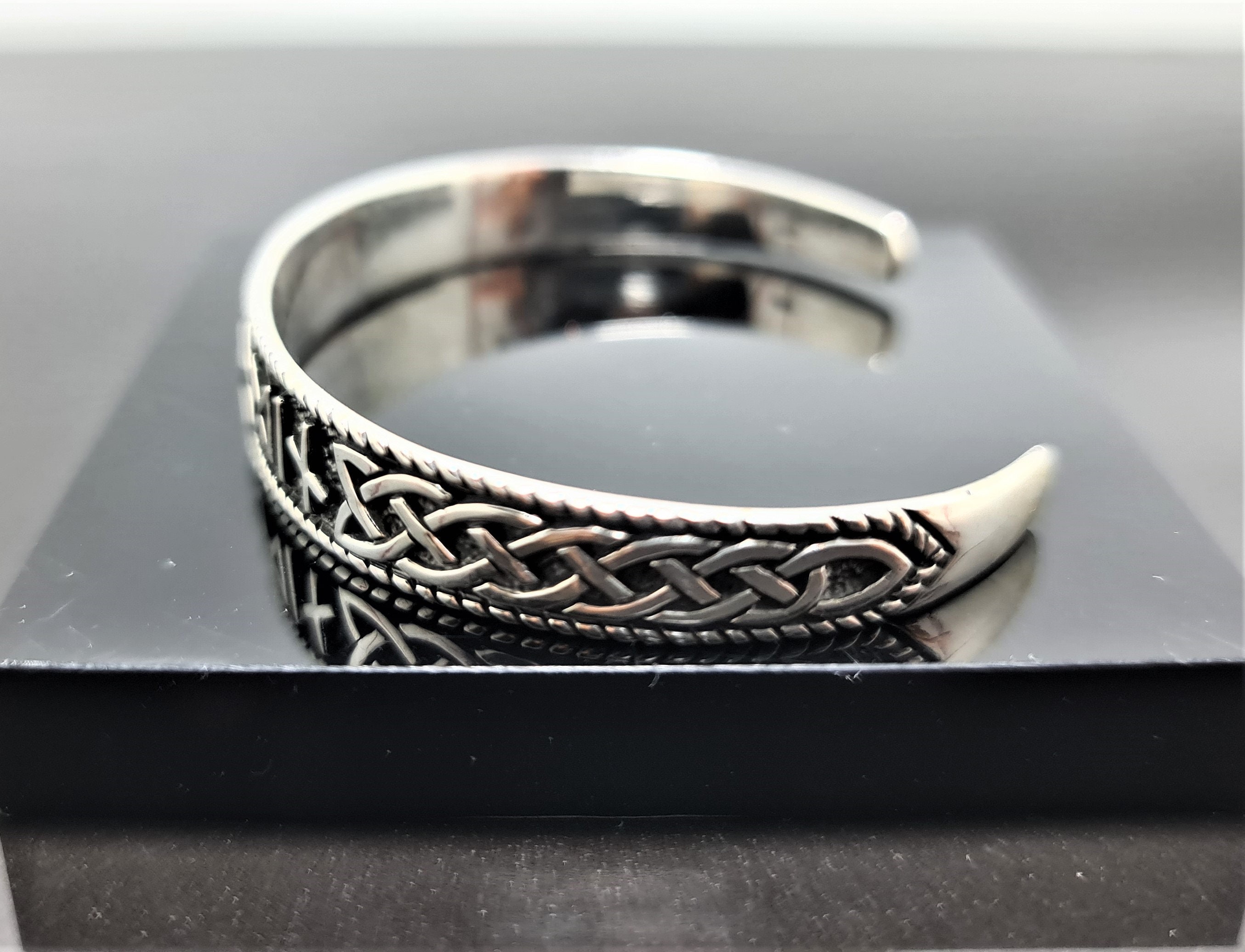 Valknut Bracelet STERLING SILVER 925 Viking Runic Sacred | Etsy