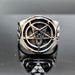 Sigil of Baphomet Inverted Pentagram Ring 925 Sterling Silver Occult Talisman Mystical Symbol of ...
