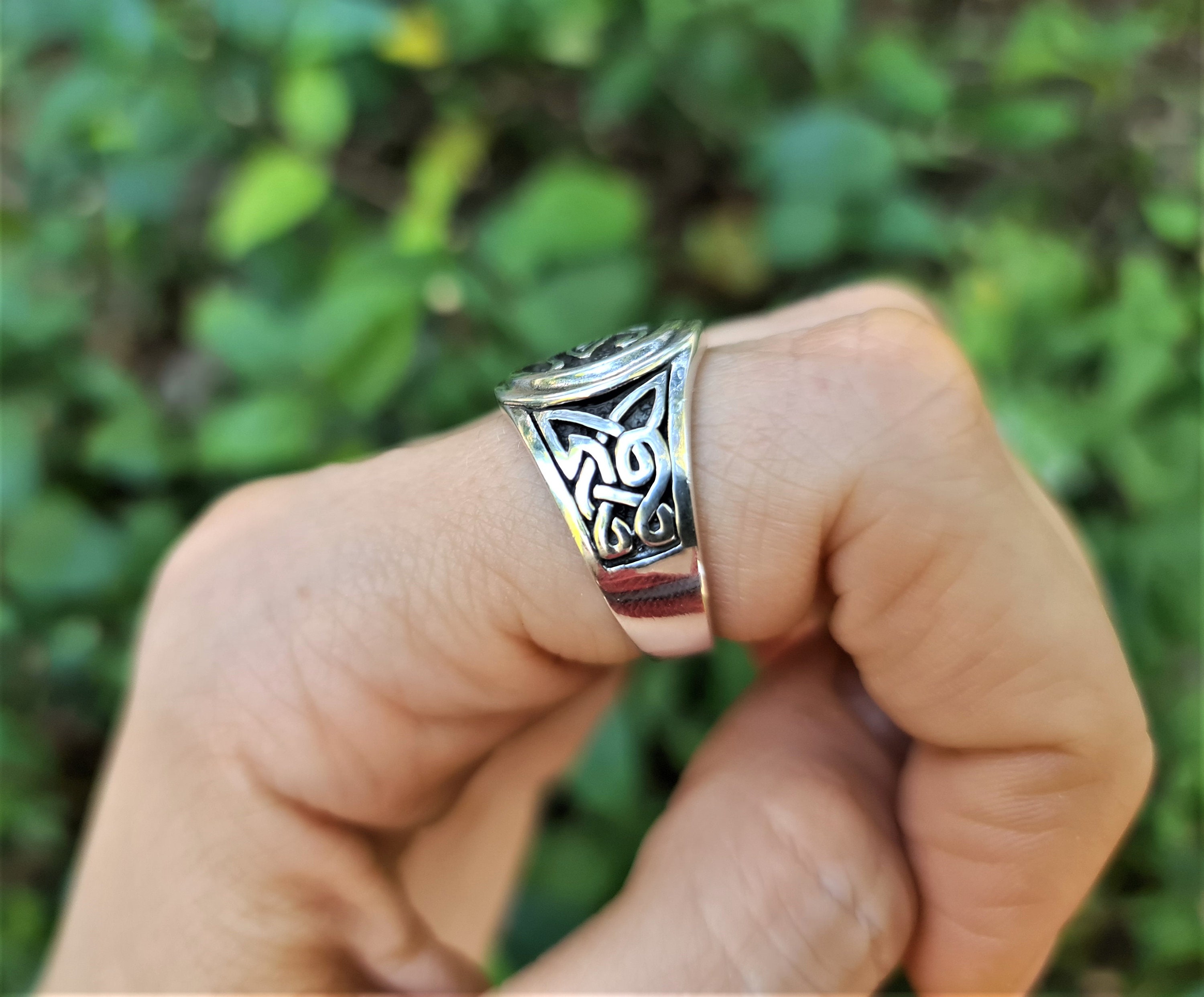 Eye of Horus Ring STERLING SILVER 925 Ancient Egyptian Symbol Celtic ...
