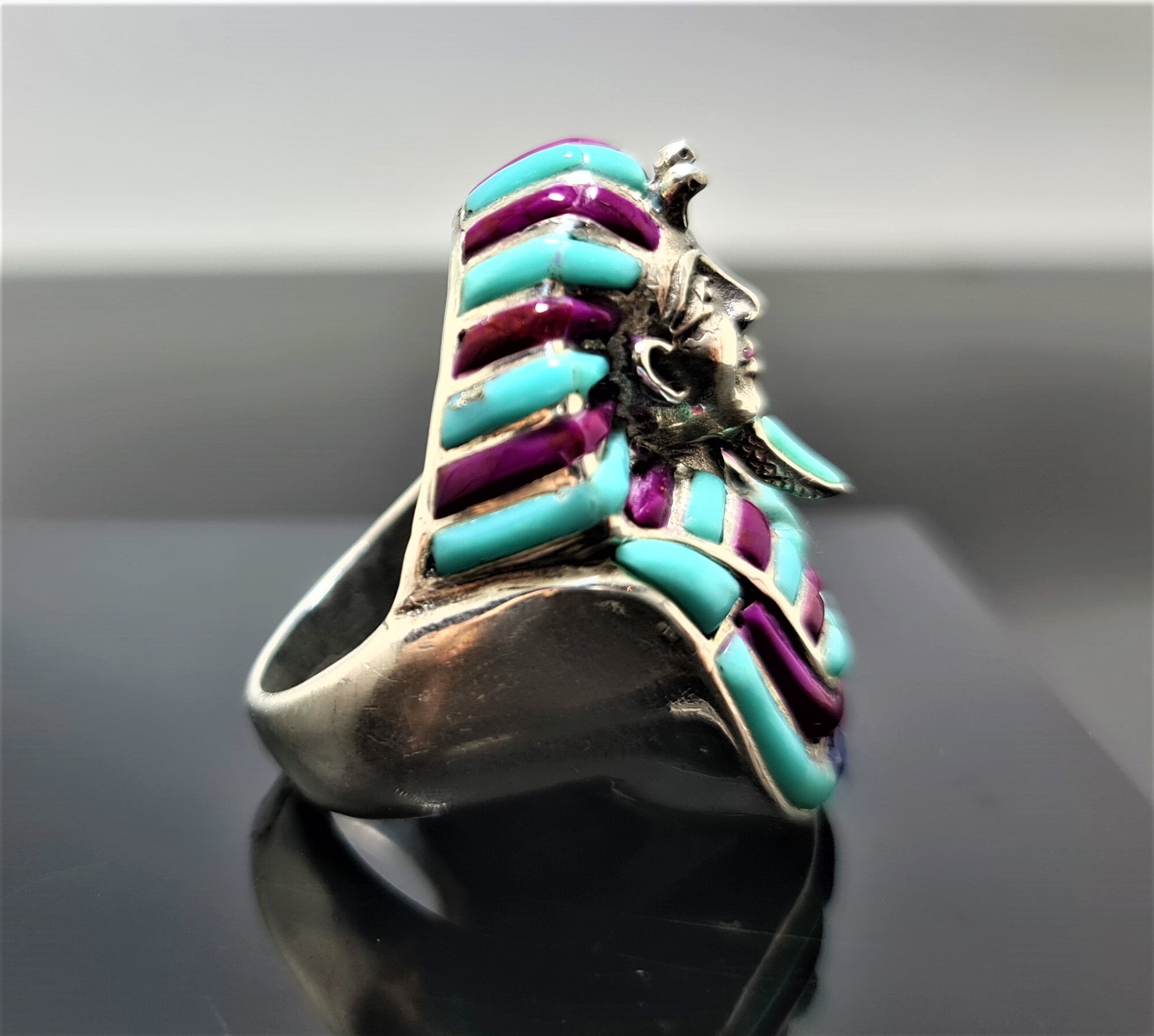 PHARAOH Tutankhamun Ring 925 STERLING SILVER Egyptian Sphinx | Etsy