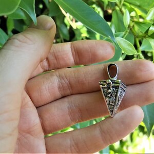 Egyptian Pyramid Locket Pendant STERLING SILVER 925 Anubis Great Sphinx ...