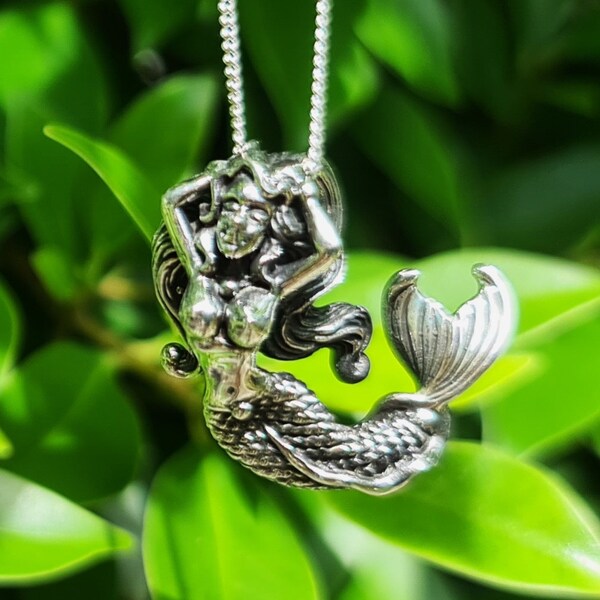 Mermaid Pendant - Etsy