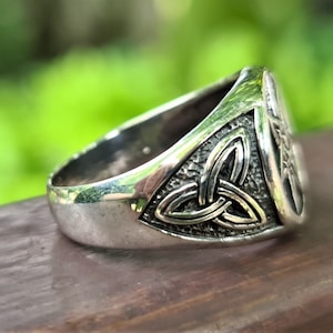 Heptagram Ring STERLING SILVER 925 Elven Star Faery Star Seven Pointed ...