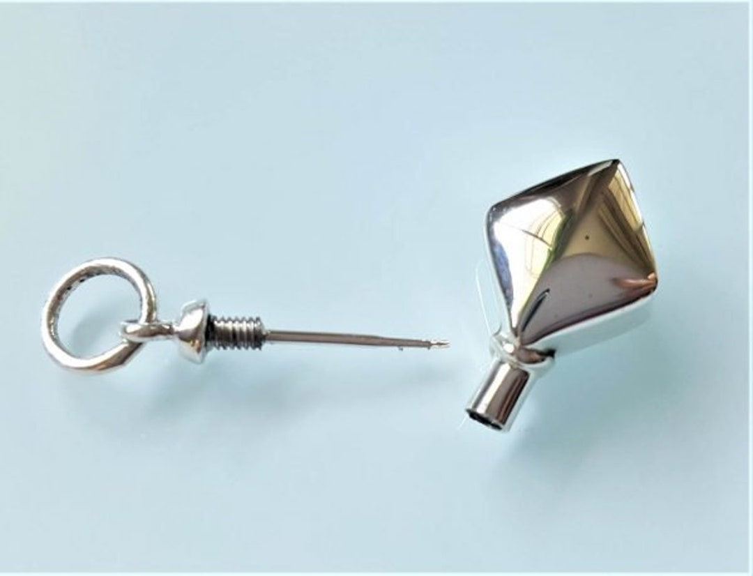 Locket Bottle STERLING SILVER 925 Water Tight Perfume/essential Oil 3D ...