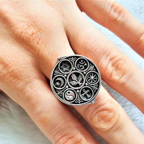 Sterling Ankh Ring - Etsy