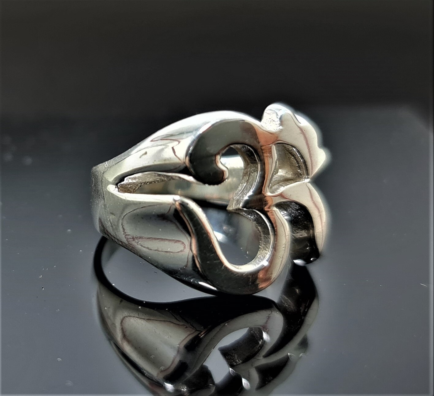 Om Ring 925 STERLING SILVER 925 AUM Ohm Hindu Yoga Om Mantra - Etsy UK