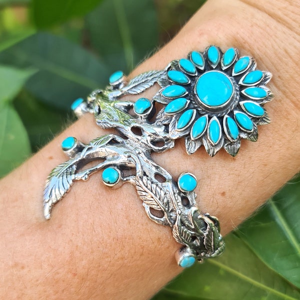 Genuine Turquoise Bracelet - Etsy