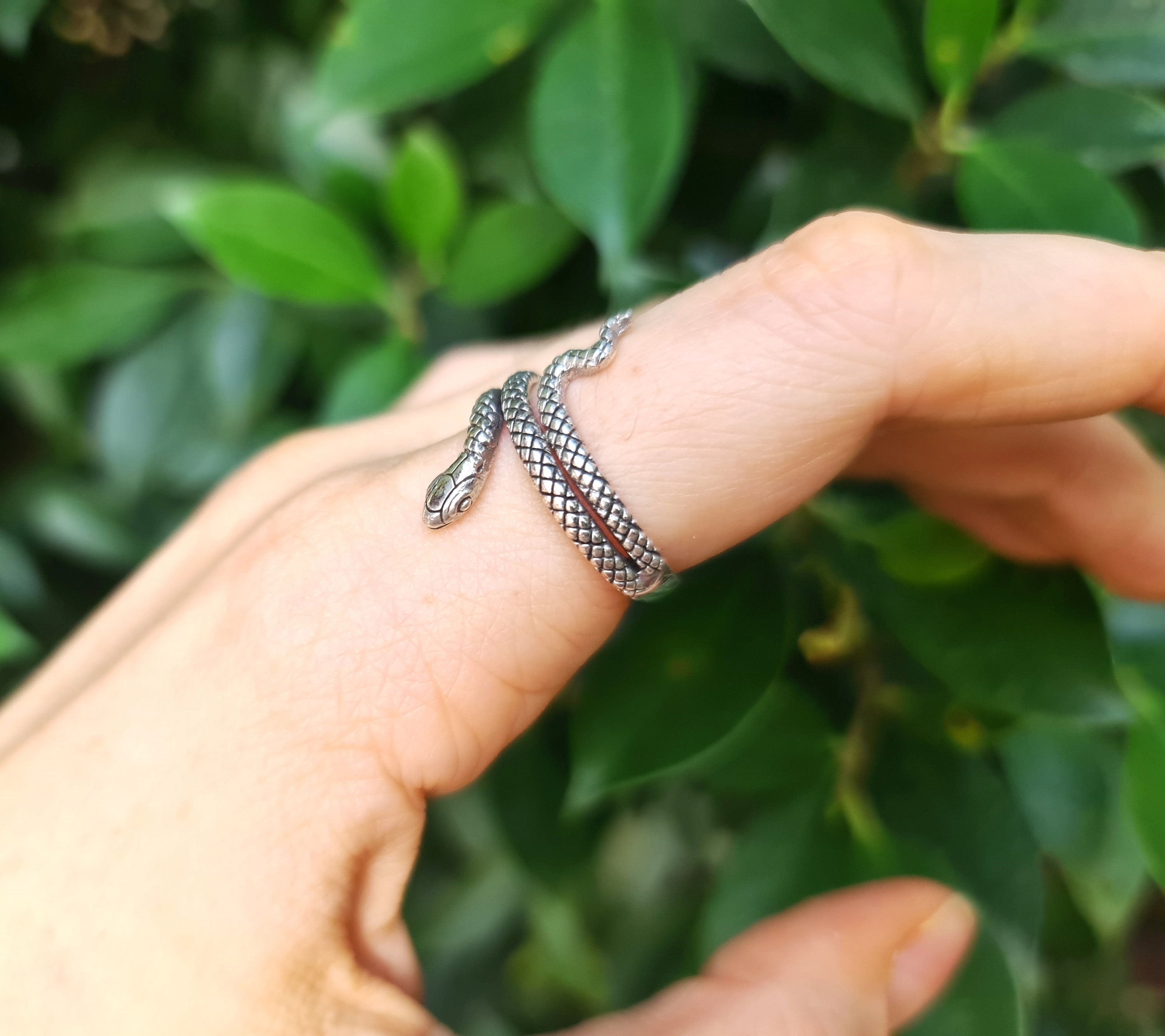 Snake Ring 925 Sterling Silver Kundalini Swirl Occult Sacred | Etsy