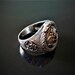 Om Ouroboros Ring 925 STERLING SILVER 925 AUM Om Talisman Protective ...