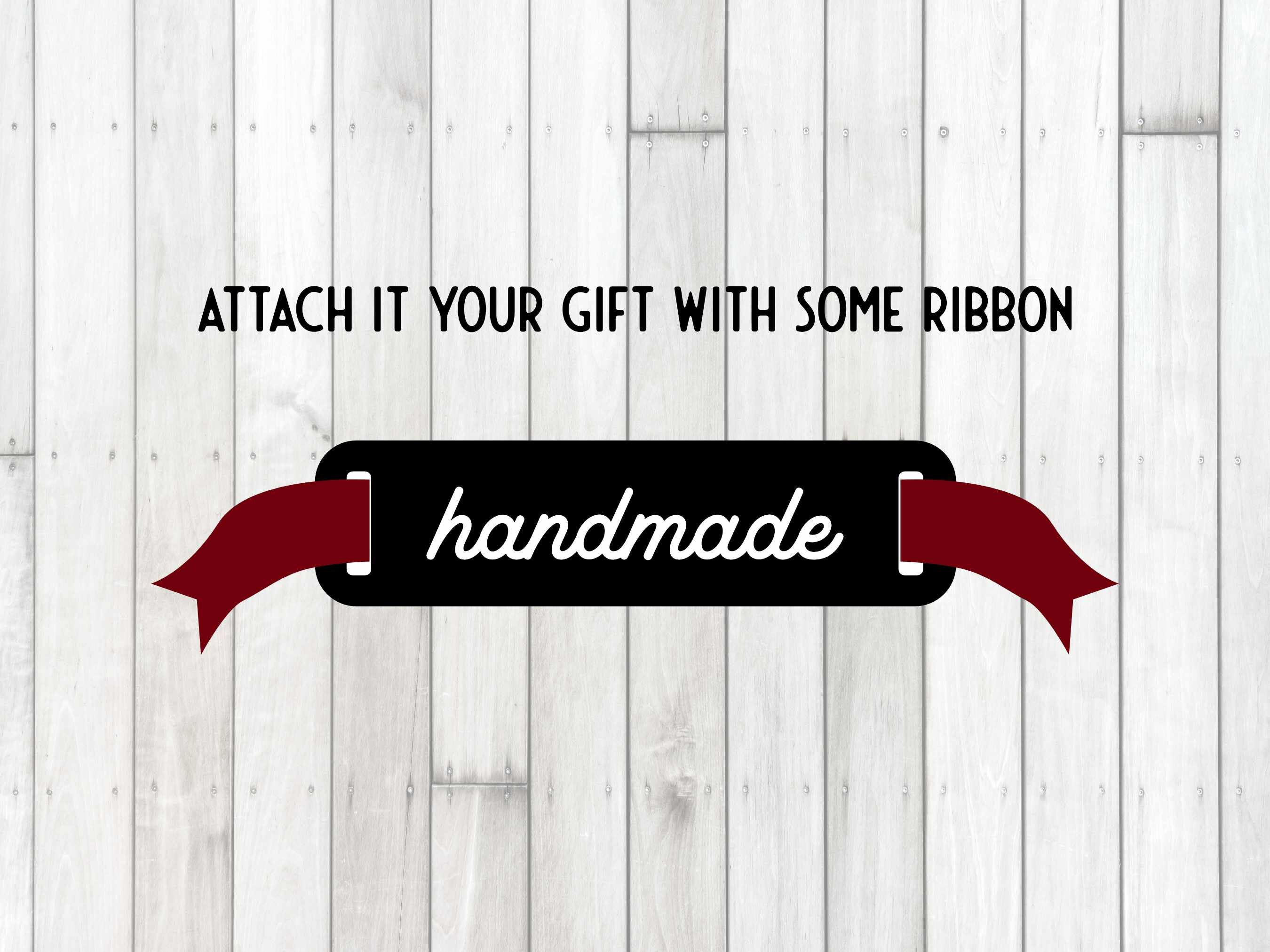 Handmade Gift Tag SVG and PNG File, Laser Cut Digital Download for ...