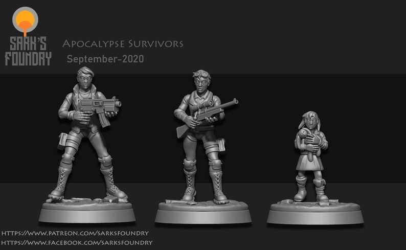 Post Apocalypse Survivor 32mm Miniatures and Scenery - Etsy