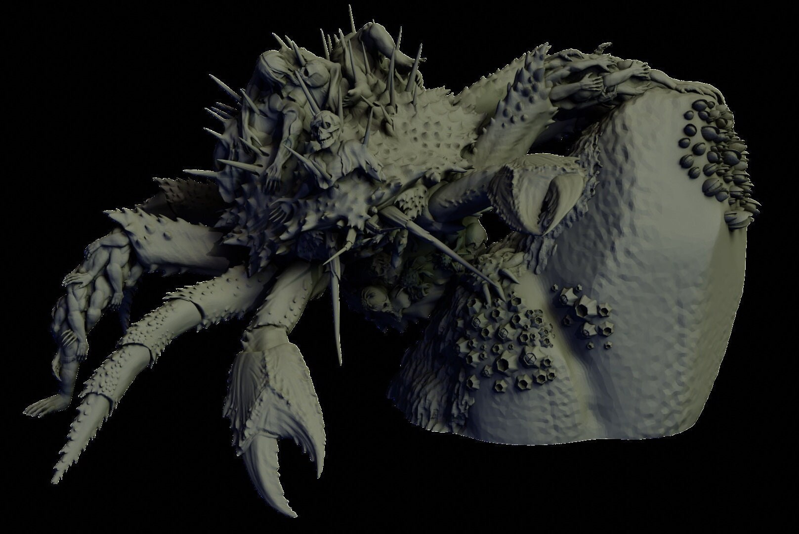 Blighted Privateers Giant Cadaver Crab 28mm/32mm Monster for Wargames ...