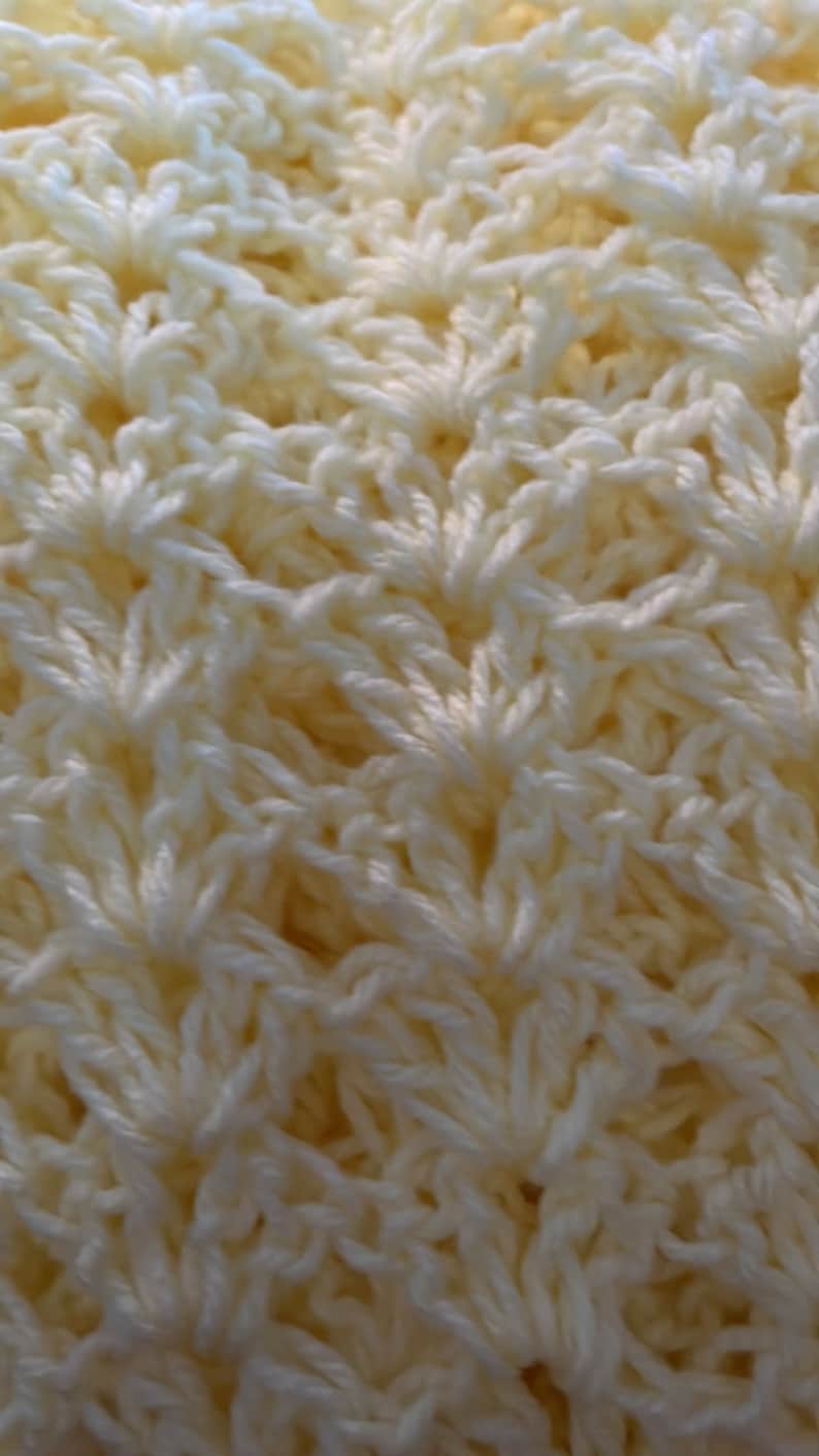 Yellow Crocheted Baby Afghan - Etsy