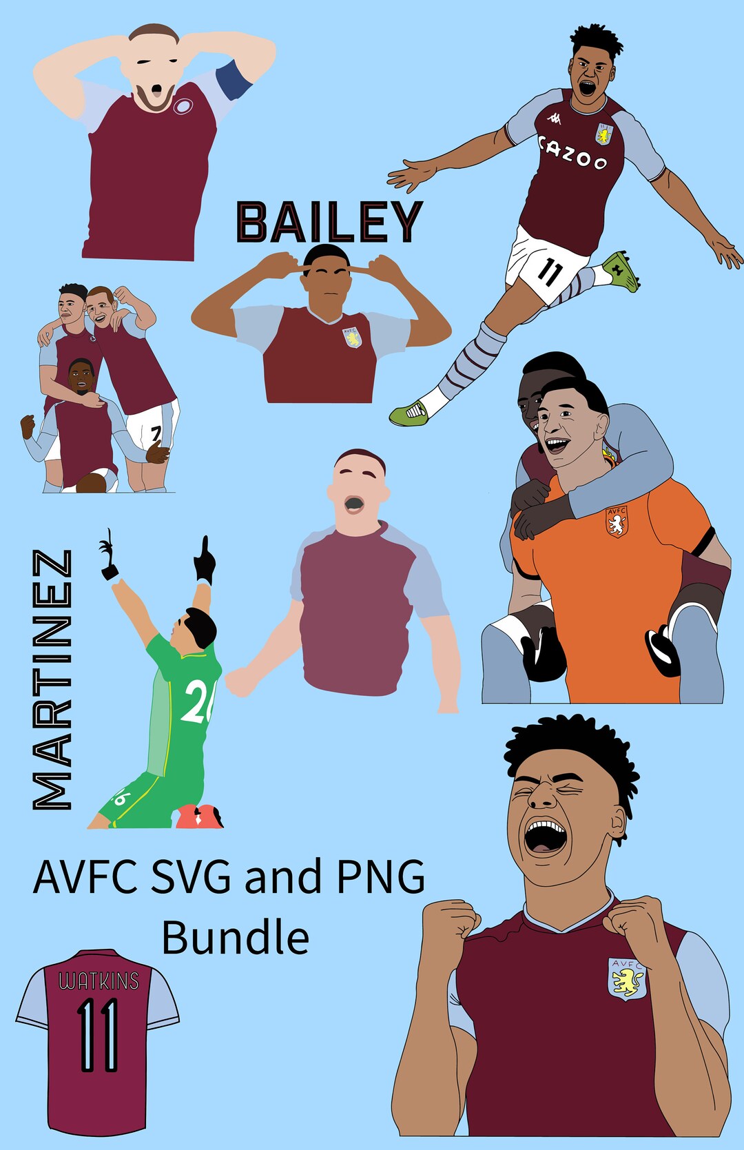 AVFC SVG and PNG - Etsy