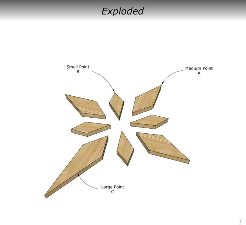 Star of Bethlehem 8 Pointed Star Plans - Etsy