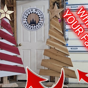 Spiral Christmas Tree and Star Combo Plans - Etsy