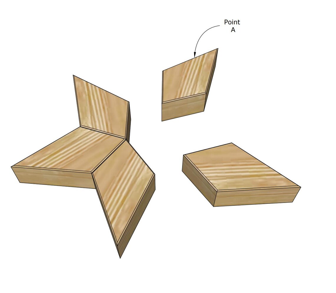 How to Make A 5 Pointed Star Digital Plans With a Saw That ONLY Goes to ...