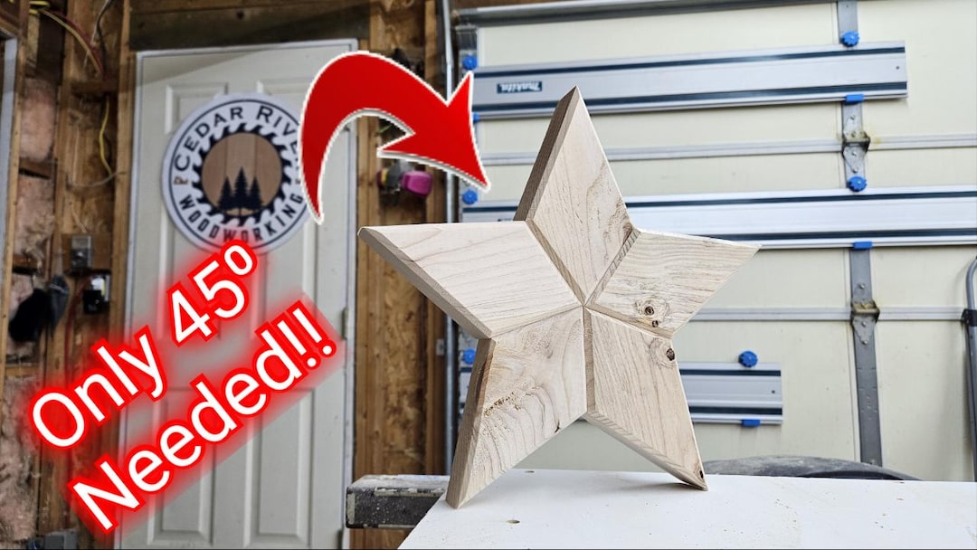 How to Make A 5 Pointed Star Digital Plans With a Saw That ONLY Goes to ...