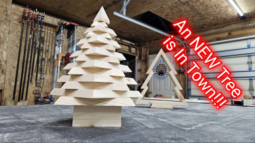 Plans to Make a Wooden Geometric Christmas Tree - Etsy