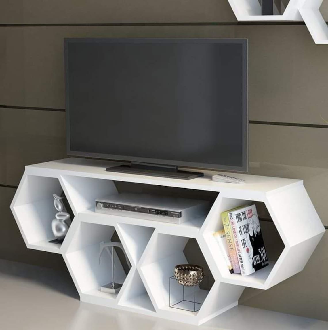 Digital Plans on How to Make A Hexagon Entertainment Stand - Etsy