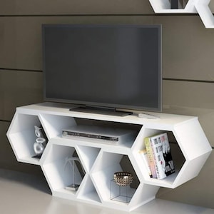 Digital Plans on How to Make A Hexagon Entertainment Stand - Etsy
