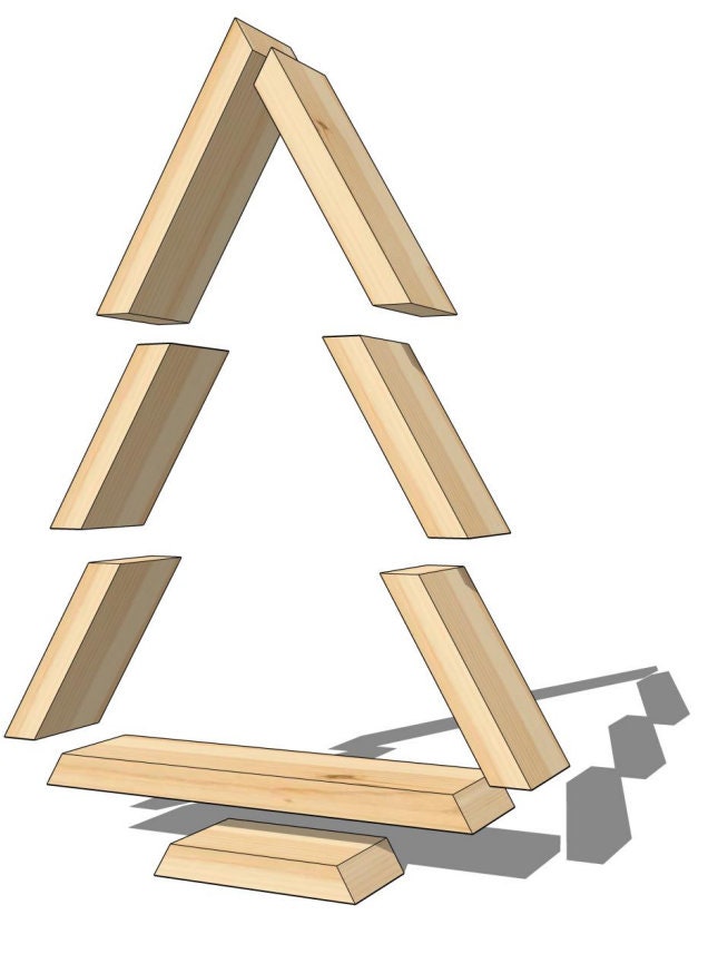 Plans for Wooden Christmas Trees. With Bonus Plans for a 30" Tall Tree ...