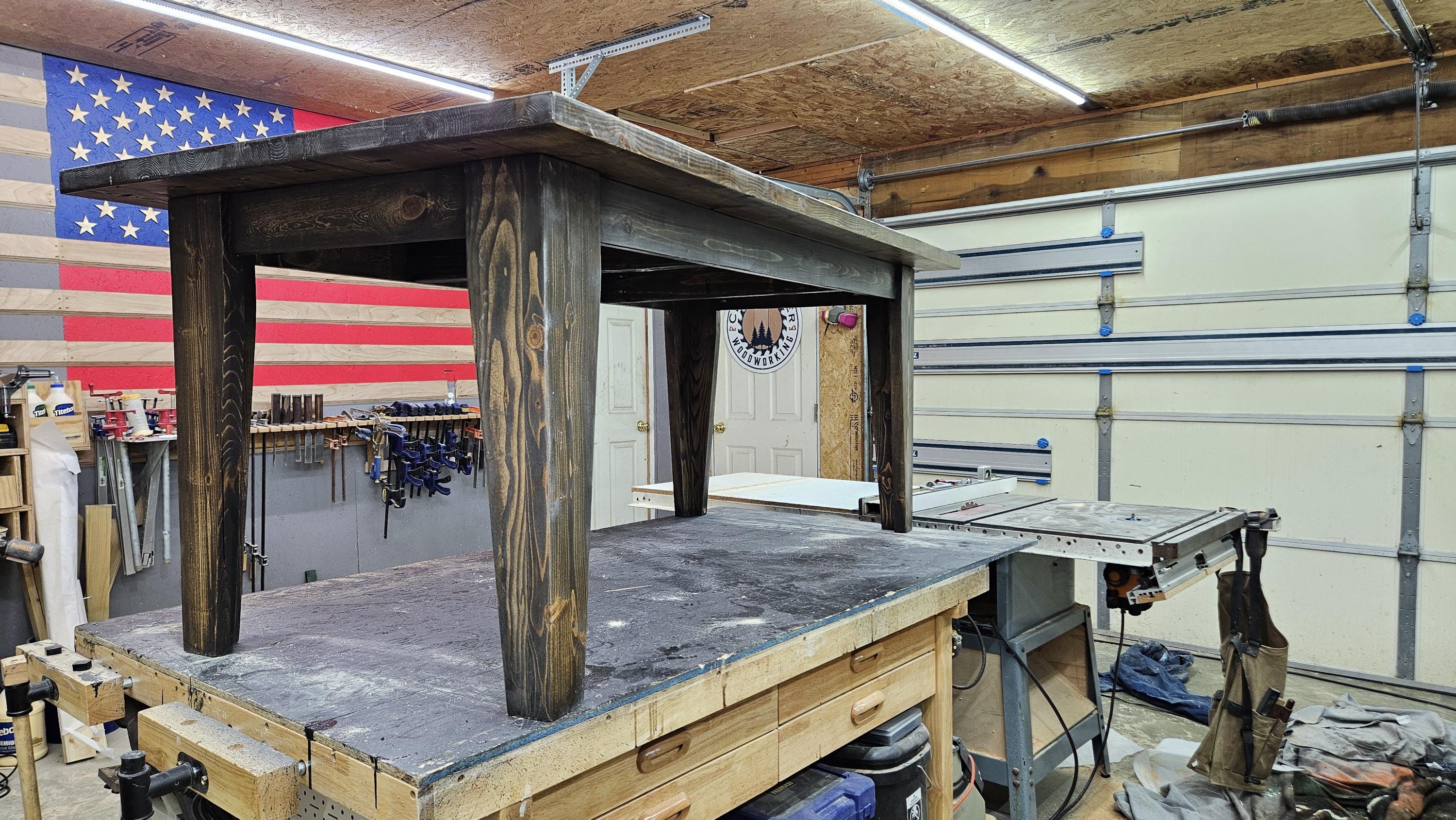 Digital Plans on How to Make A Rustic Dining Table - Etsy