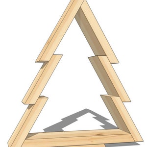 Wooden Christmas Tree Plans: 15" & 30" Tall DIY Project (digital ...