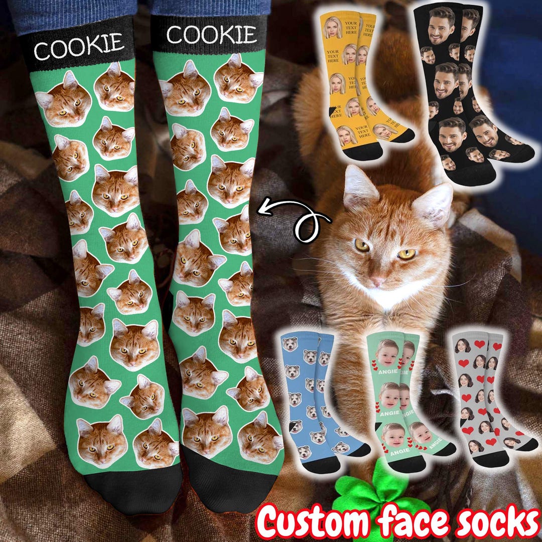 Personalized Face Socks, Custom Photo Socks Gift - Etsy Australia