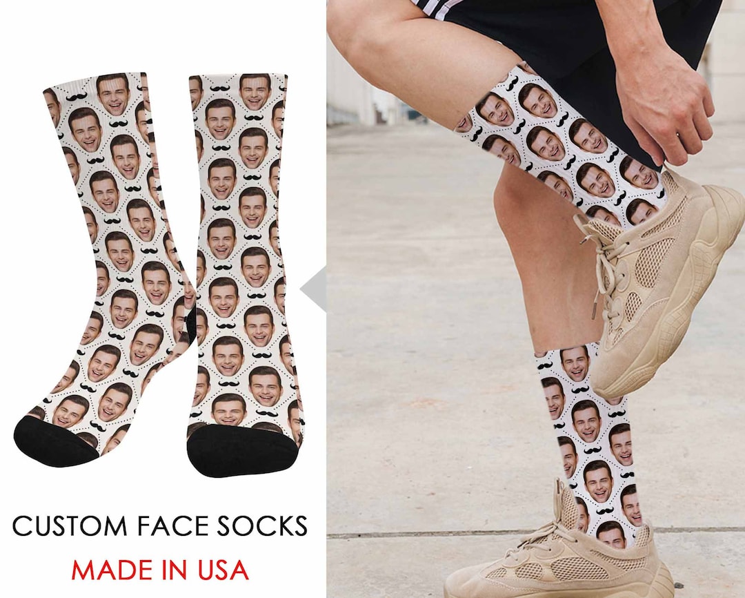 Custom Face Socks for Dad, Daddy Socks With Face, Birthday Gift for Dad ...