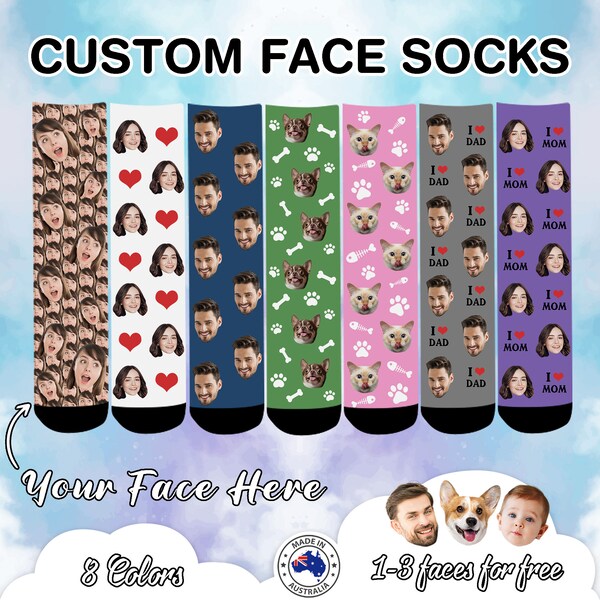 Custom Face Socks - Etsy