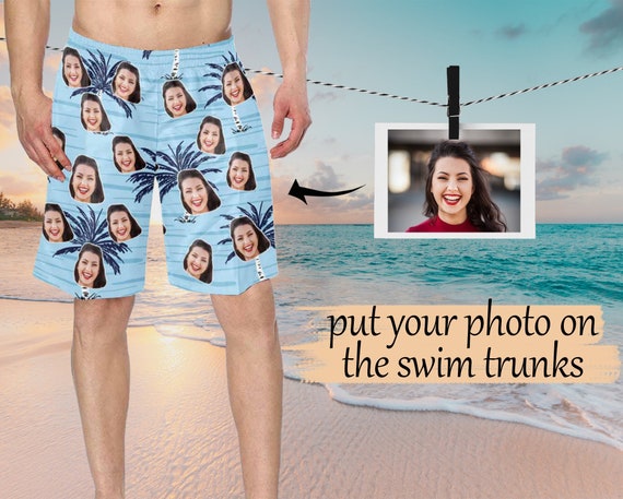 Custom Face Trunks Personalized Photo Men's Shorts Give - Etsy