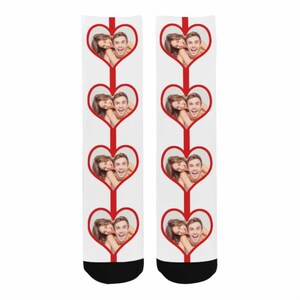 Custom Couple Photo Socks, Custom Wedding Socks for Bride Groom, Funny ...