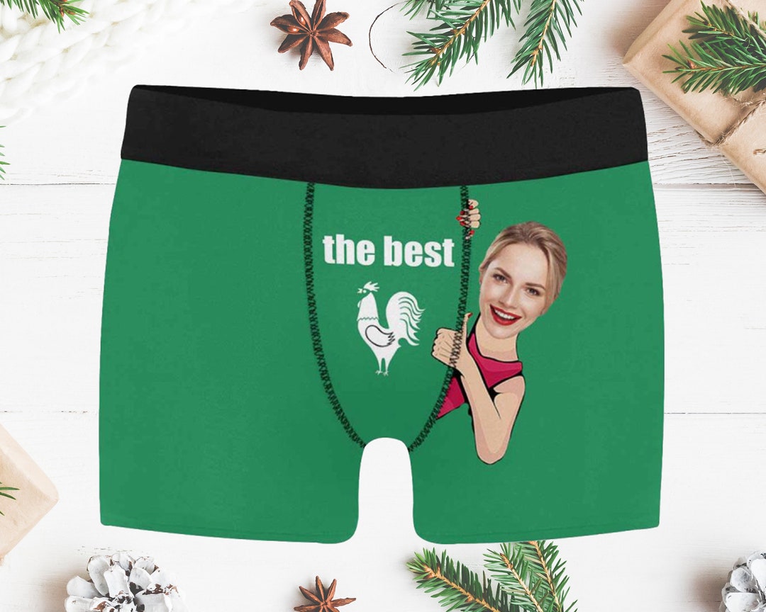 Custom Face Hug on Underwear, Personalized Gifts for Him, Girl Face on ...