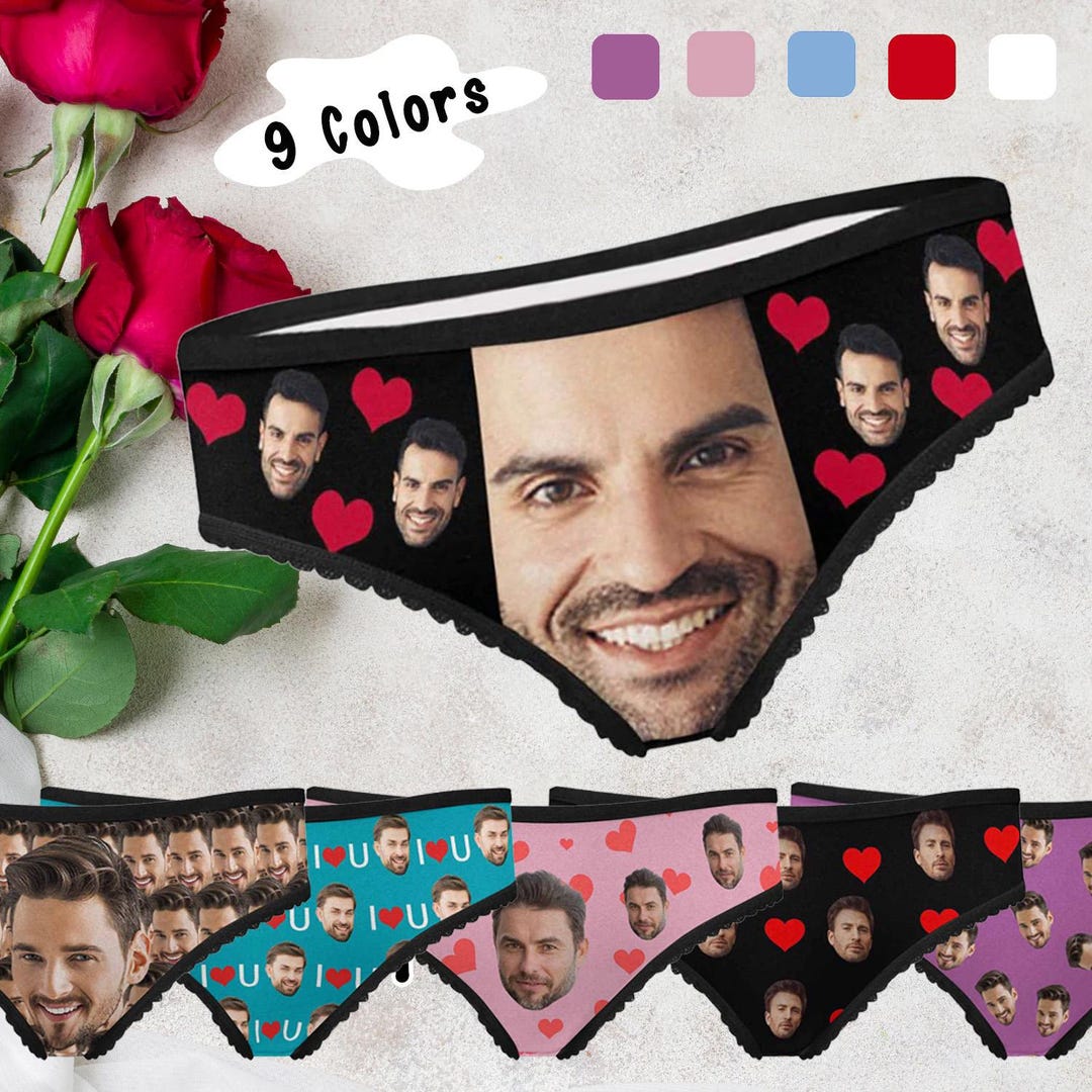 Custom Photo Briefs, Personalized Face on Women's Underwear, Girlfriend ...