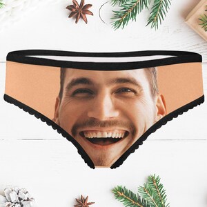 Custom Big Face Women's High-cut Briefs, Personalized Photo on Briefs ...