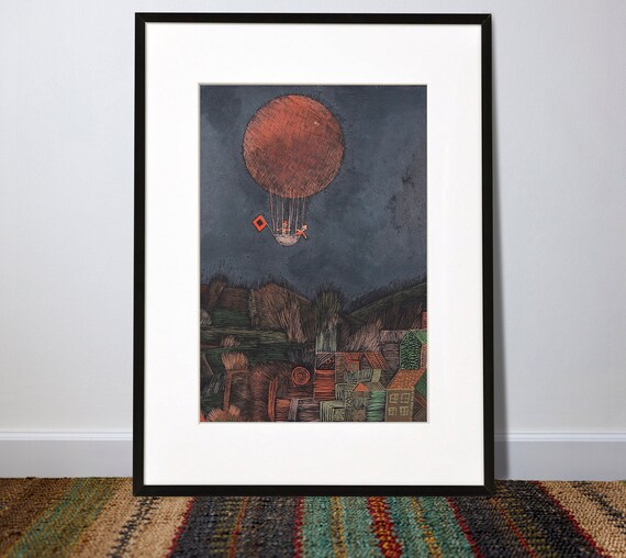 Paul Klee Print the Balloon der Luftballon Colourful - Etsy UK