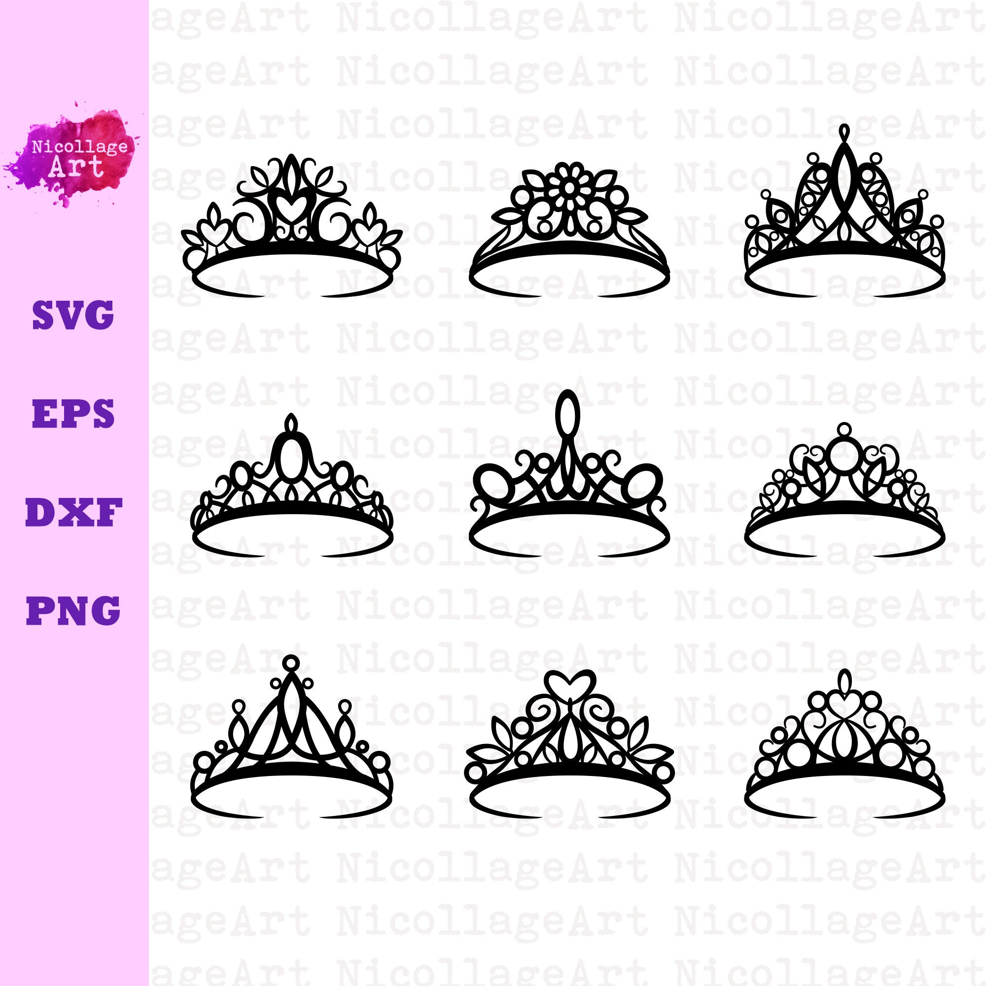 Crown SVG Bundle is Prefect for Cricut & Silhouette and Cut - Etsy