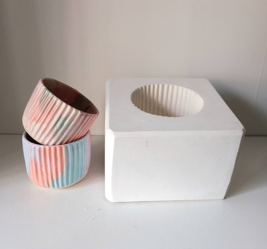 Plaster Mold for Ceramic Slip Casting (small Milled Mug) - Etsy