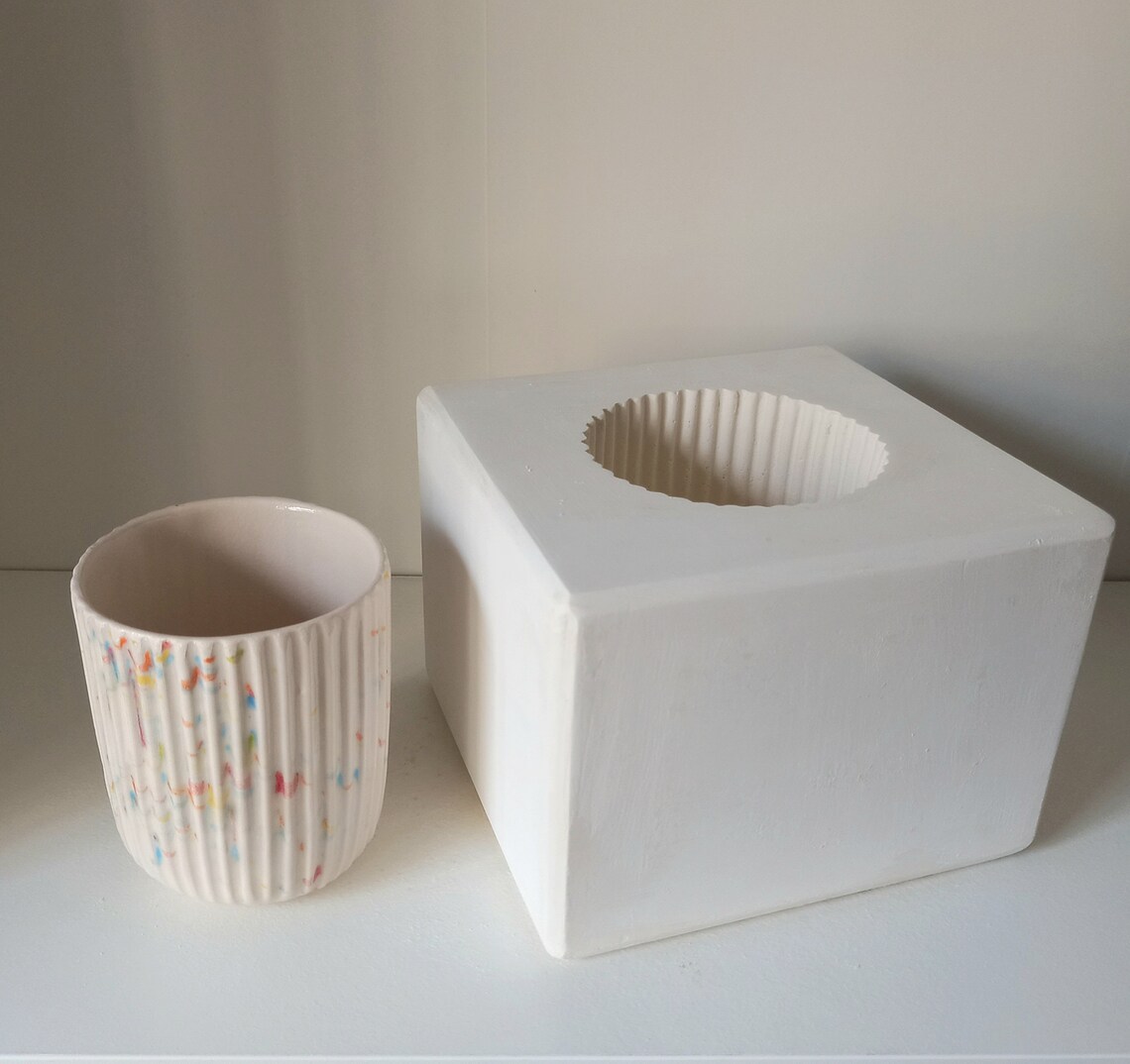 Plaster Mold for Ceramic Slip Casting (large Milled Mug) - Etsy