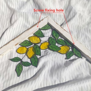 Lemon Tree Stained Glass Window Corner Decor,orange Tree Art,fake Plant ...