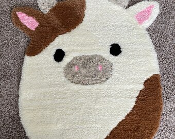Cow Rug Tufted - Etsy