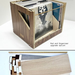 Vinyl LP Record Storage Crate - Stackable - Etsy